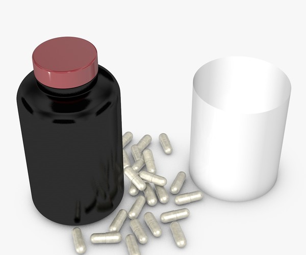 ArtStation - Bottle with Capsules 3D Model | Resources