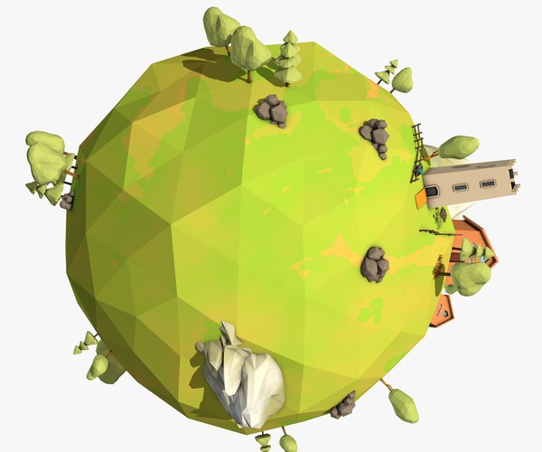ArtStation - Cartoon Planet Low Poly | Resources