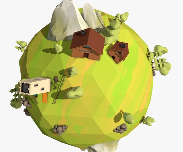 ArtStation - Cartoon Planet Low Poly | Resources