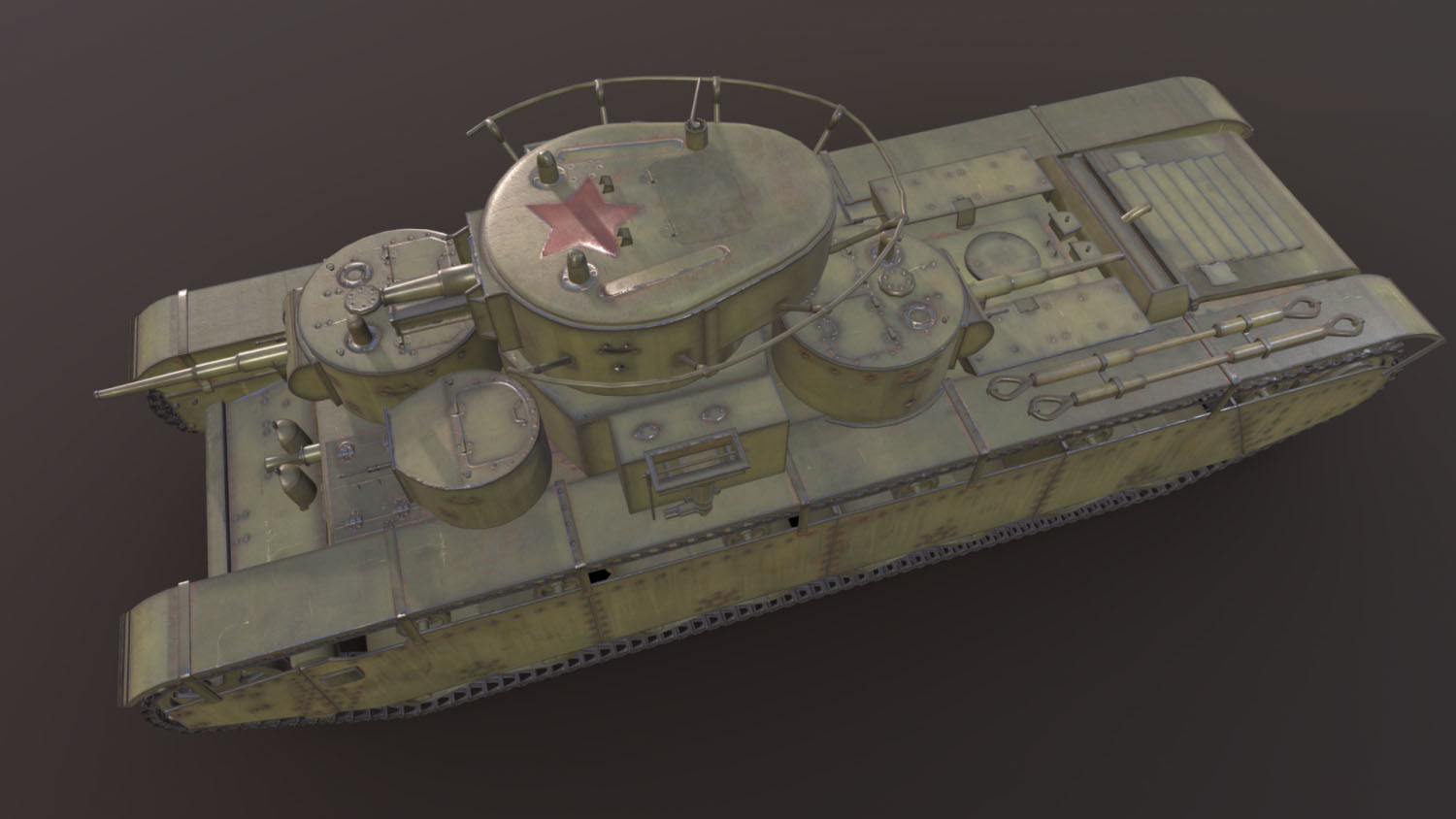 ArtStation - Tank T-35 | Game Assets