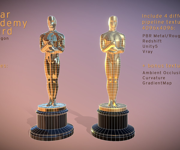 ArtStation - Oscar Academy Award - Low Polygon | Game Assets