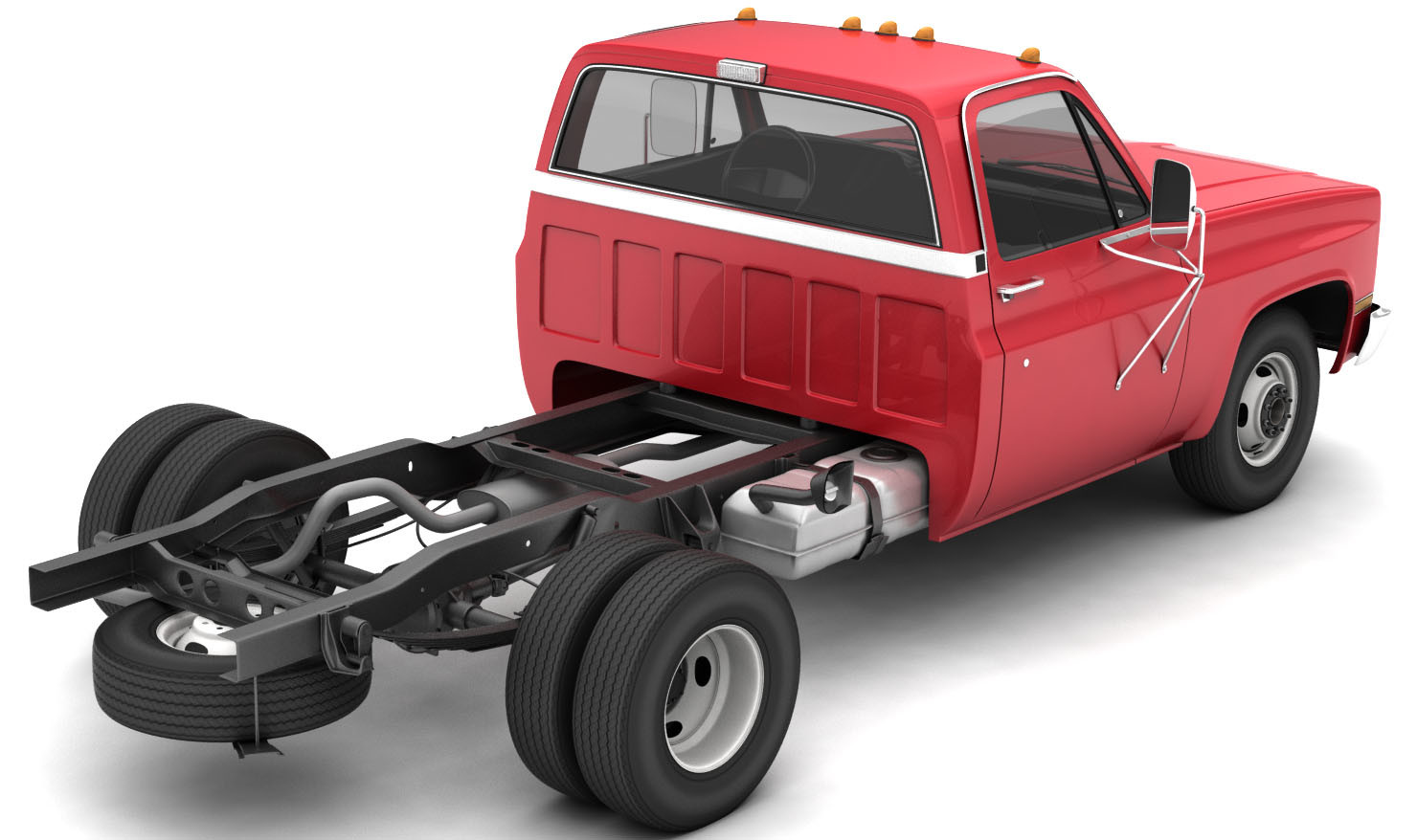 ArtStation - VINTAGE DUALLY PICKUP TRUCK 2 | Game Assets