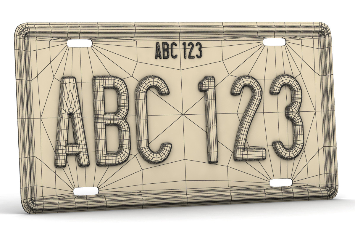 ArtStation - CAR LICENSE PLATE | Game Assets
