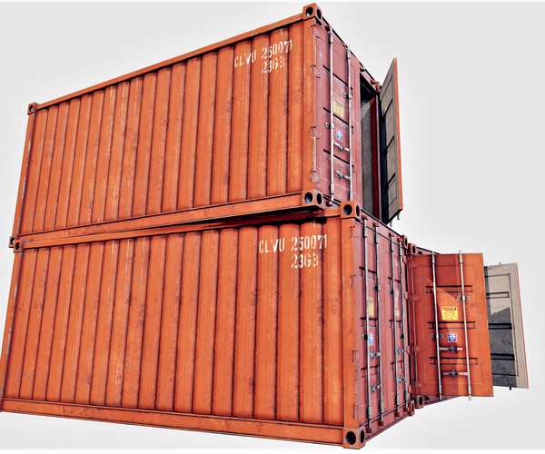 ArtStation - Enterable Shipping Containers - PBR | Game Assets