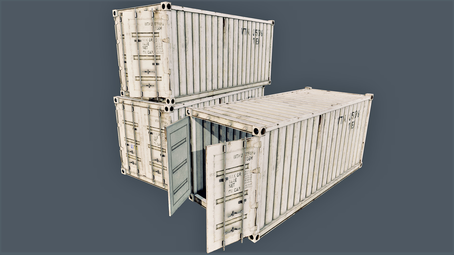 ArtStation - Enterable Shipping Containers - PBR | Game Assets