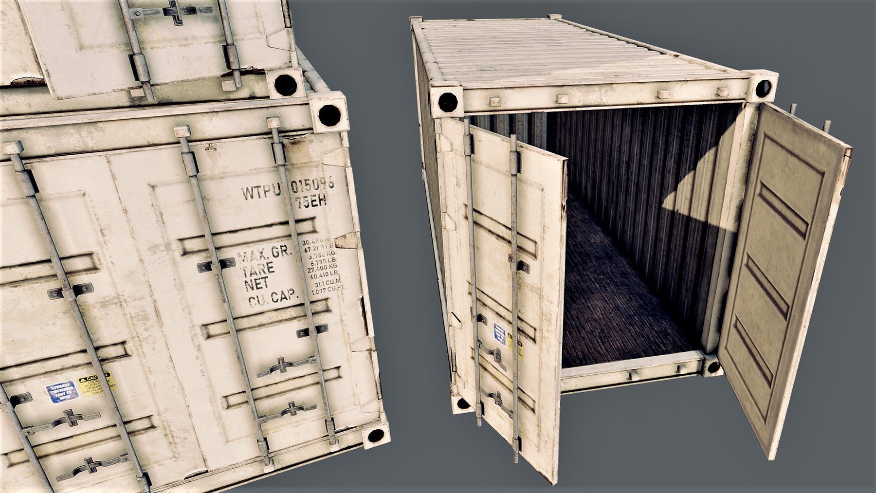 ArtStation - Enterable Shipping Containers - PBR | Game Assets