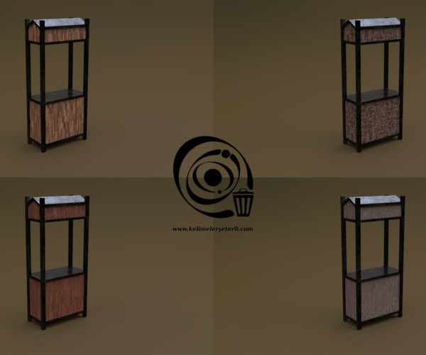 ArtStation - Trade stand 10 4in1 R - 4 PBR Texture 1 Model | Resources