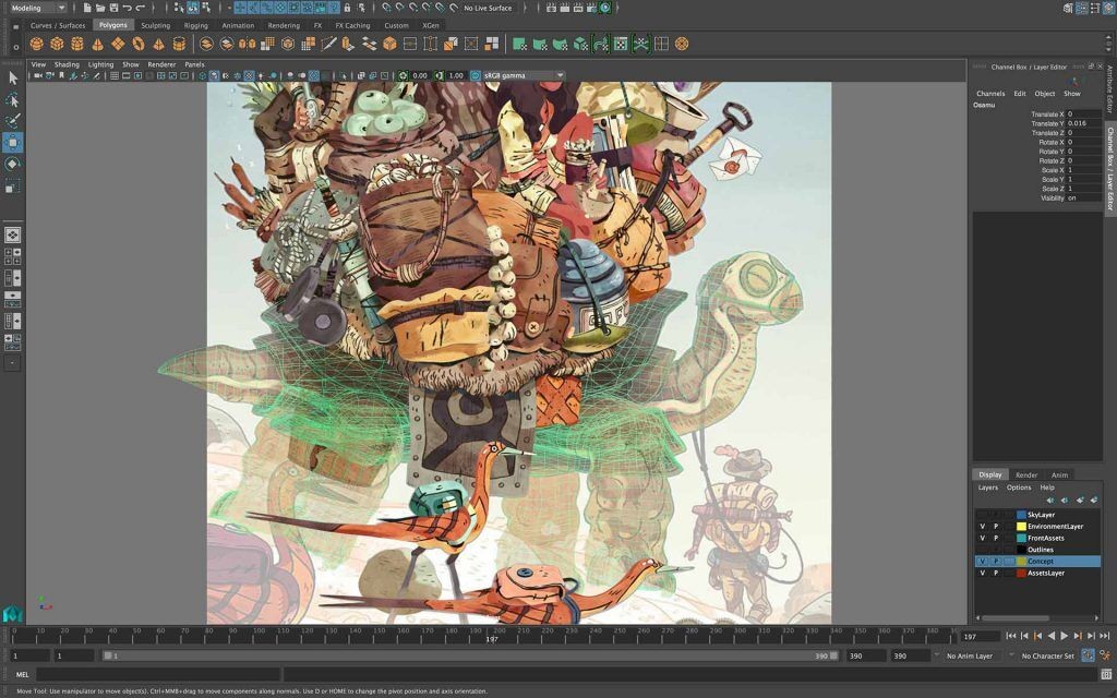 ArtStation - Creating a 3D Illustration | Modelling & Texturing | Tutorials