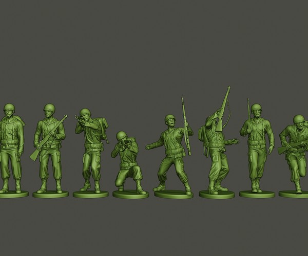 ArtStation - American soldiers ww2 Bundle Pack | Resources