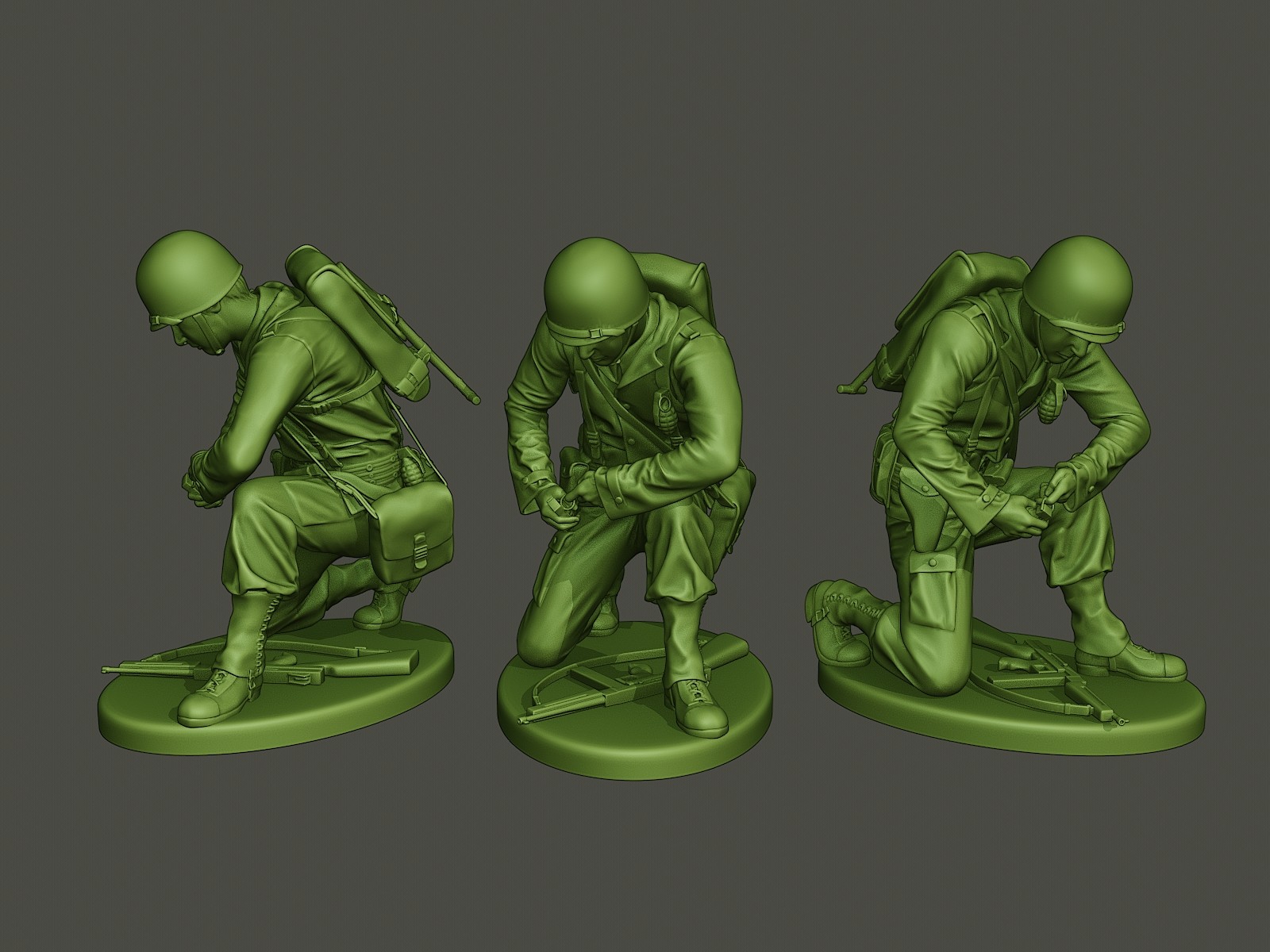 ArtStation - American soldiers ww2 Bundle Pack | Resources