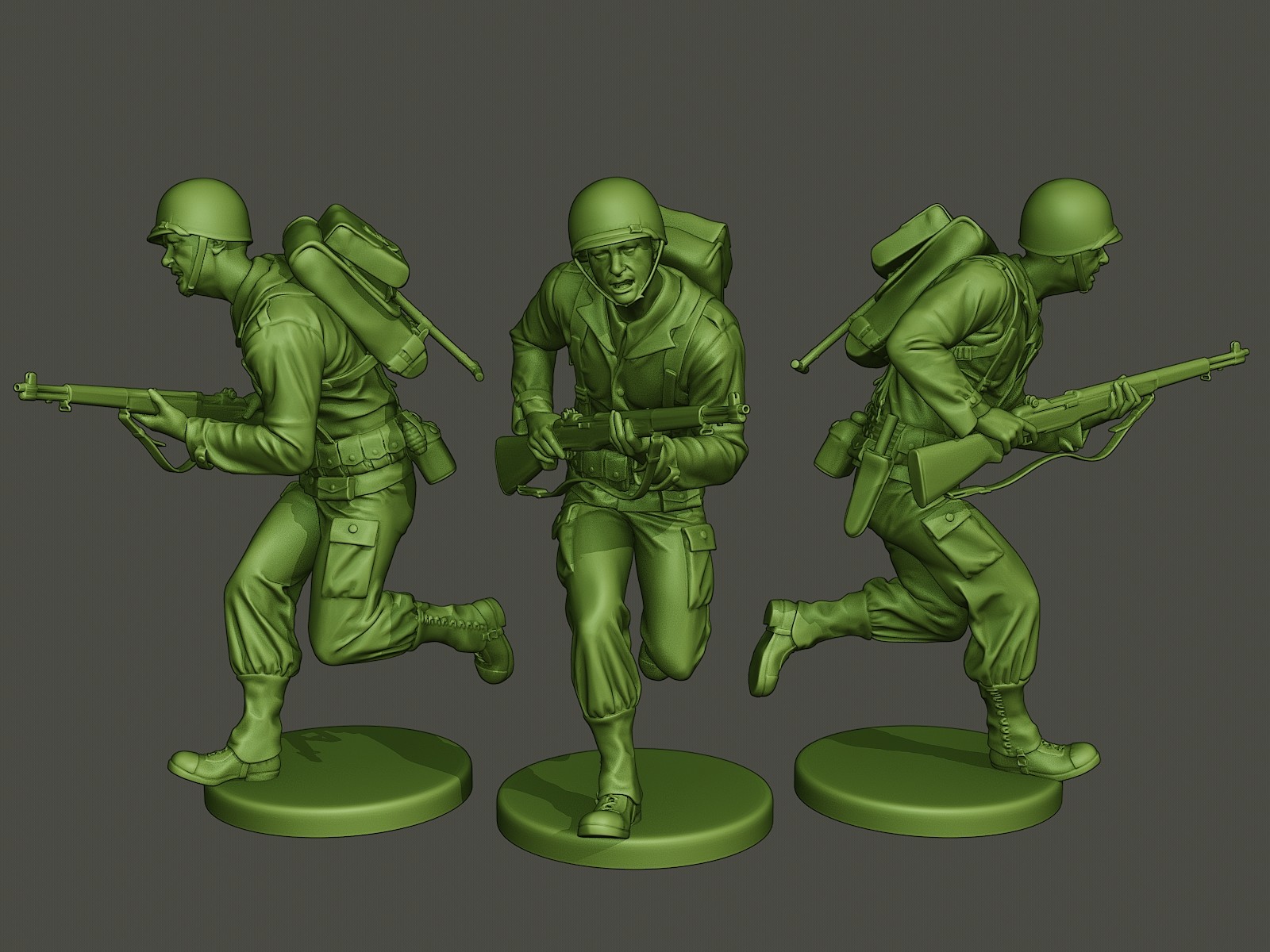 ArtStation - American soldiers ww2 Bundle Pack | Resources