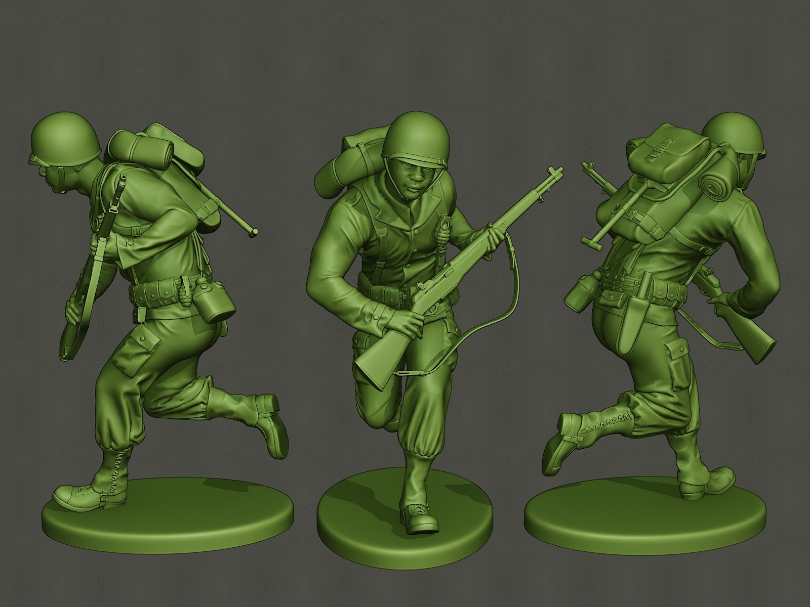ArtStation - American soldiers ww2 Bundle Pack | Resources