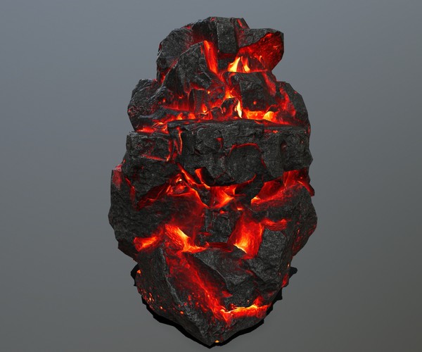 ArtStation - lava rocks | Game Assets