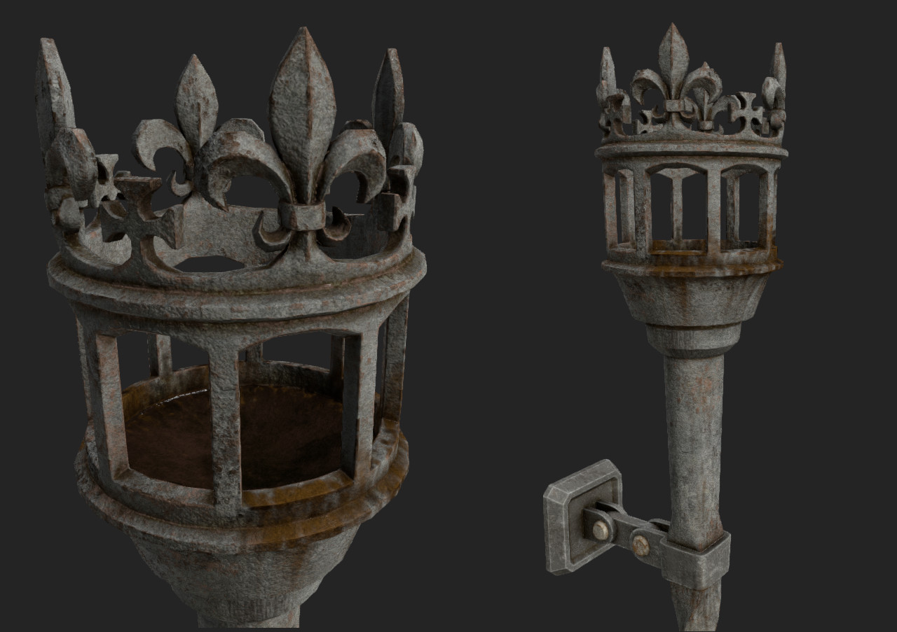 ArtStation - Free Medieval Torch | Game Assets