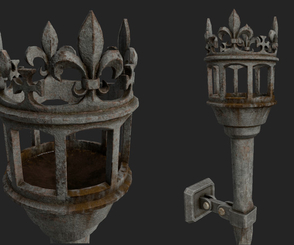 ArtStation - Free Medieval Torch | Game Assets
