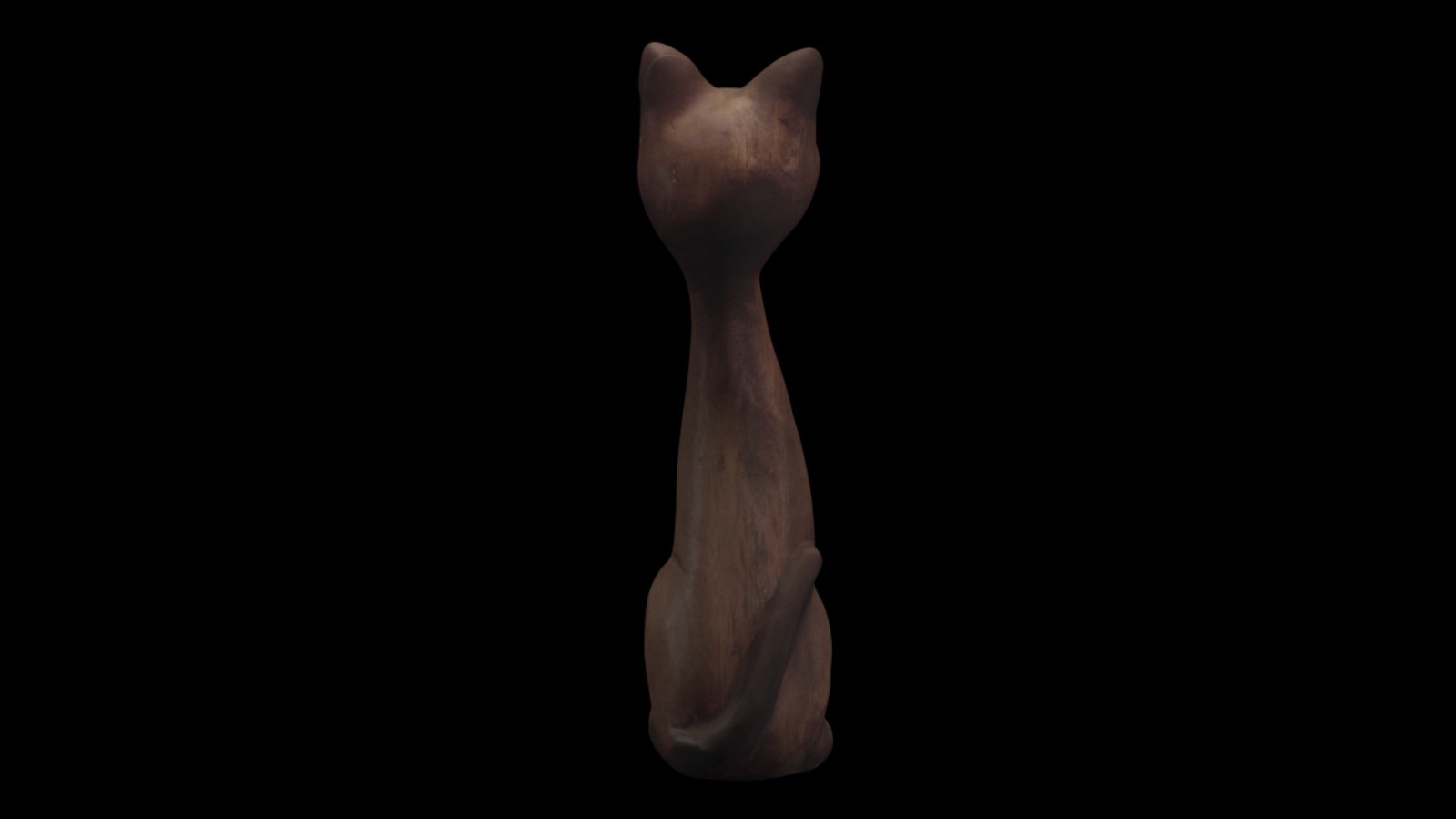 ArtStation - Wooden Long Neck Cat photoscanned model | Resources