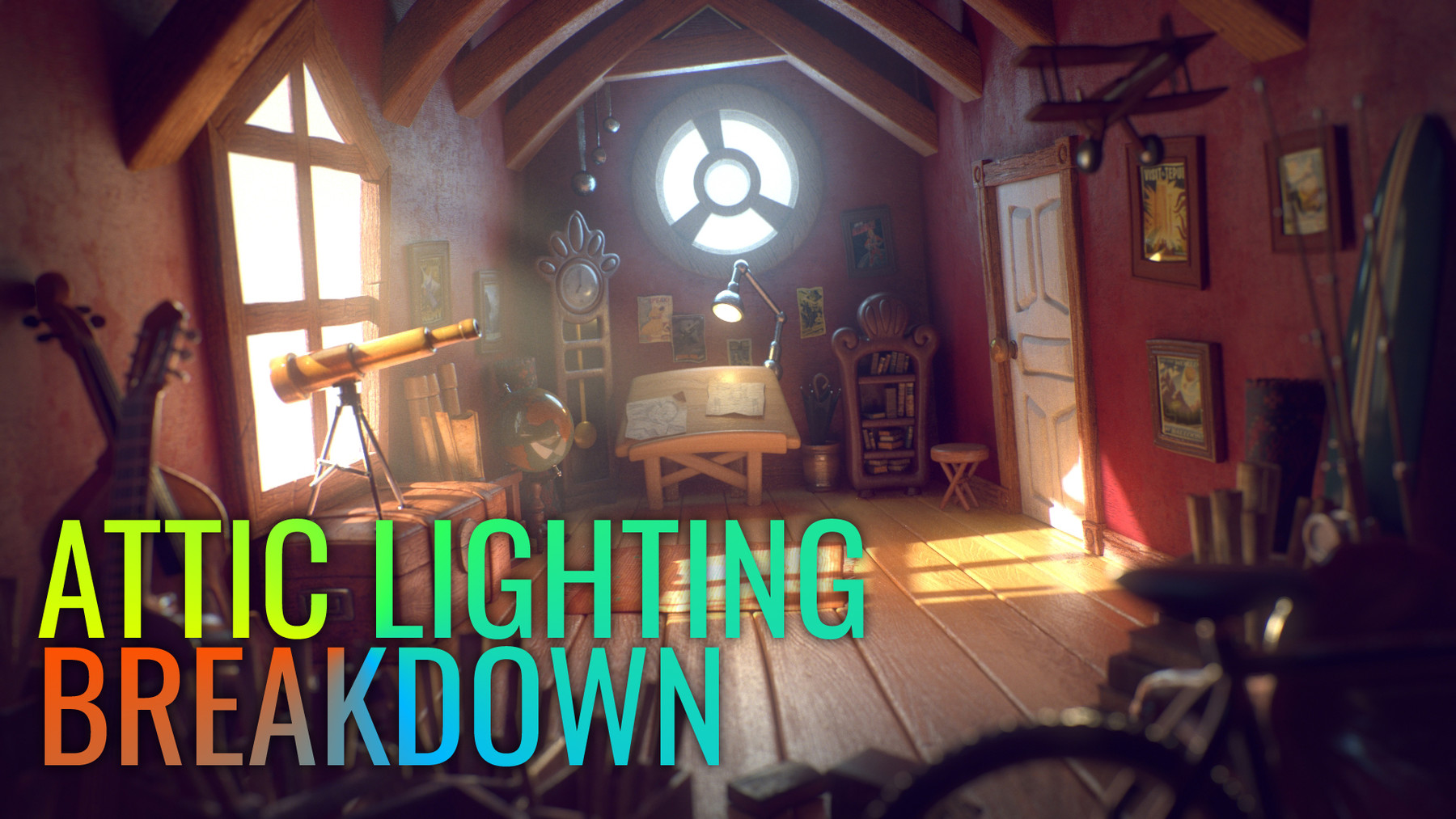 ArtStation - Attic Lighting breakdown | Tutorials