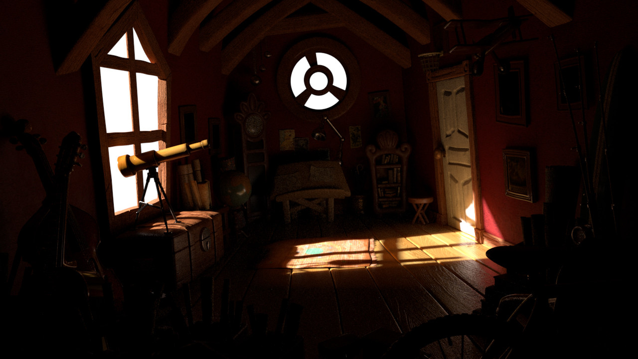 ArtStation - Attic Lighting breakdown | Tutorials