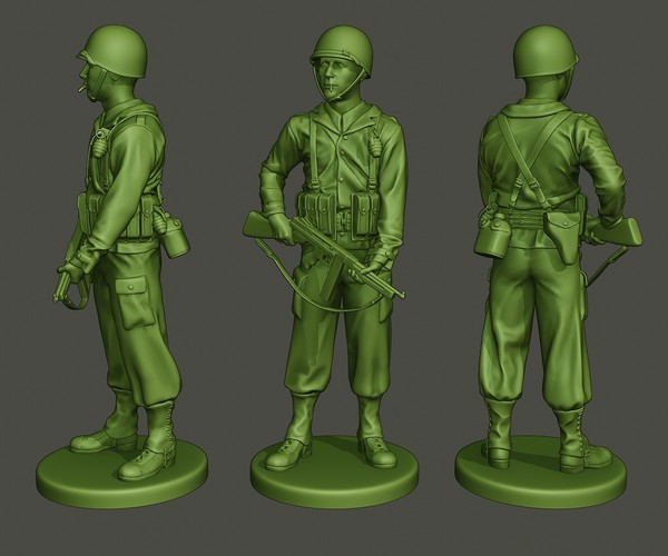 ArtStation - American soldier ww2 StandGuard A2 | Resources