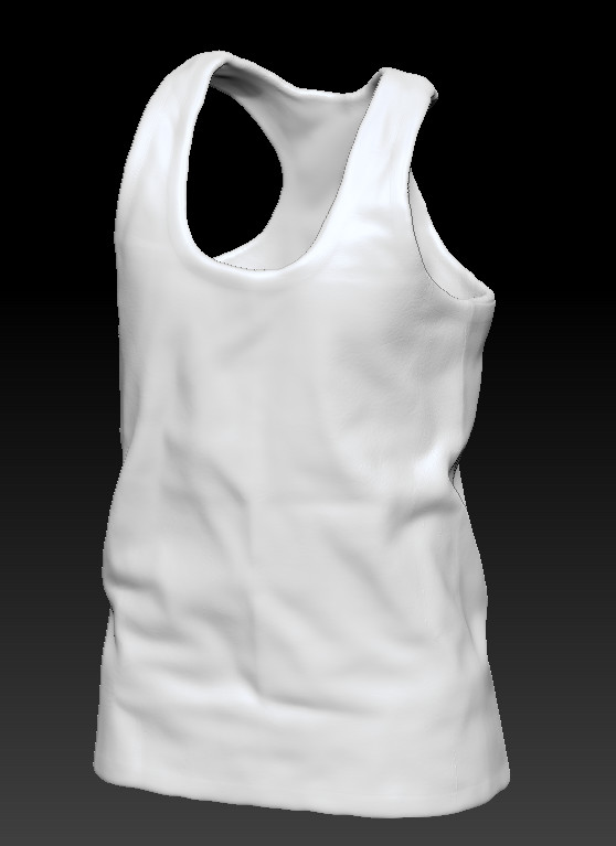 ArtStation - Basic white male tank top | Resources