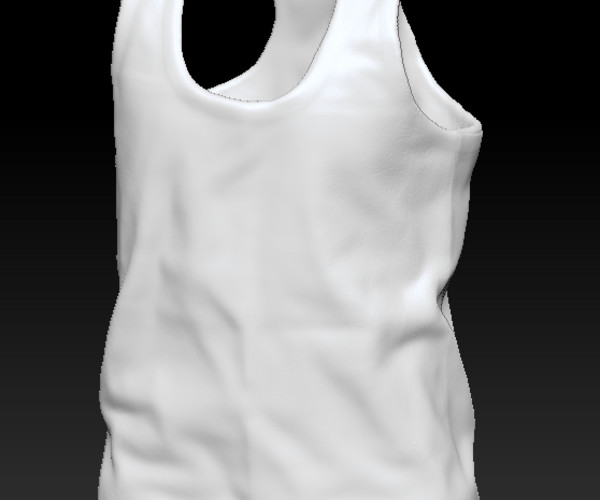 ArtStation - Basic white male tank top | Resources