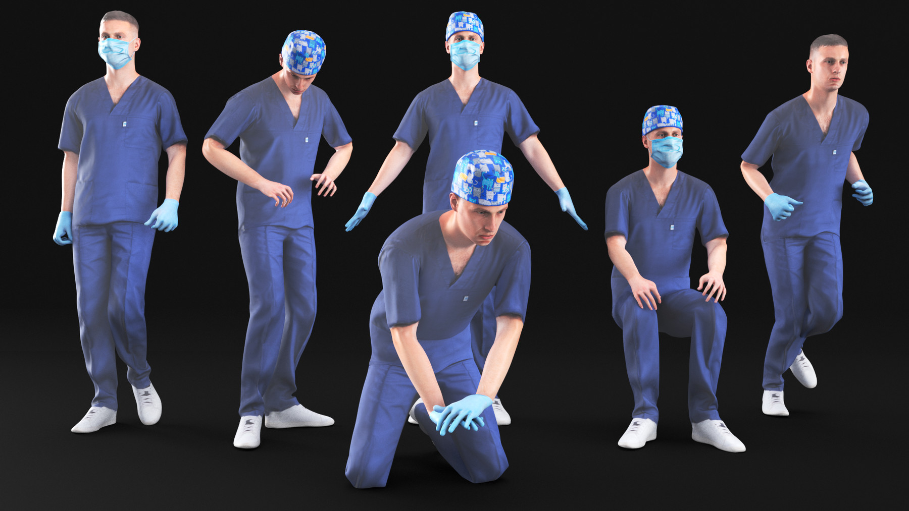 ArtStation - Medical doctor with PBR tex, animated in 5 styles | Game ...