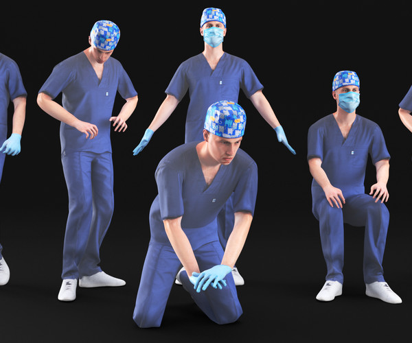 ArtStation - Medical doctor with PBR tex, animated in 5 styles | Game ...
