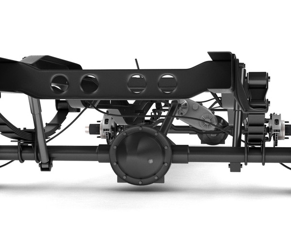 ArtStation - VINTAGE 4WD PICKUP TRUCK CHASSIS | Game Assets