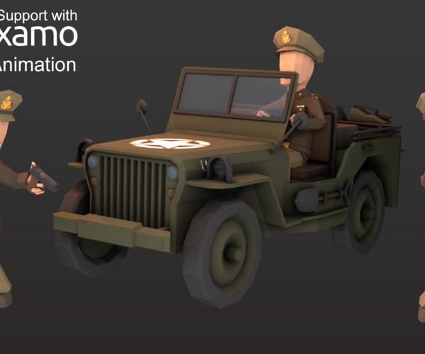 ArtStation - WW2 Us Commander | Game Assets