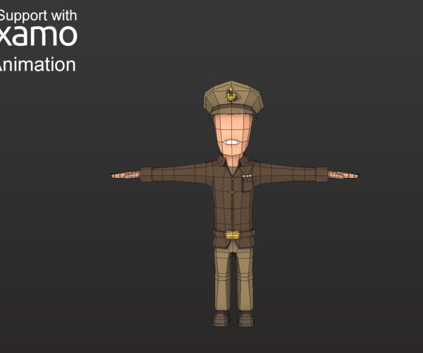 ArtStation - WW2 Us Commander | Game Assets