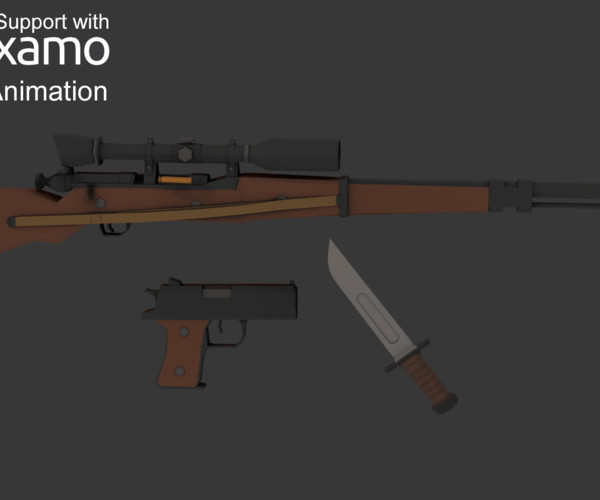 ArtStation - WW2 US Rifleman | Game Assets