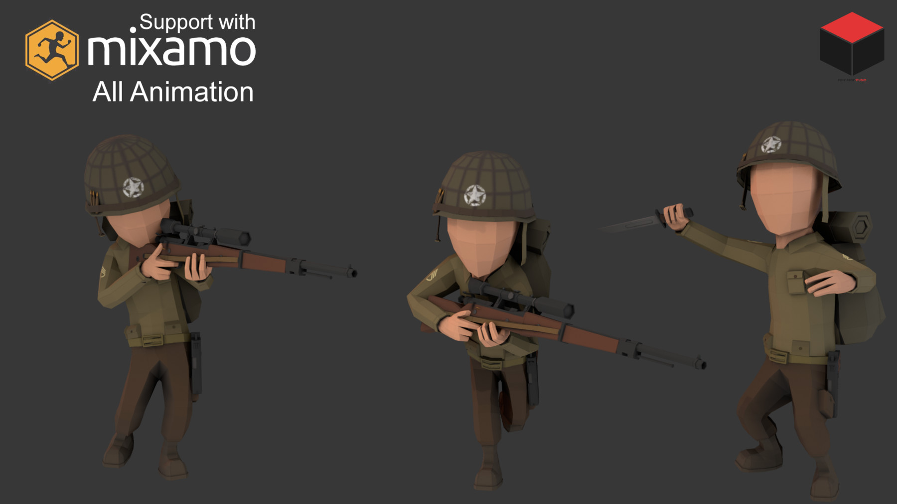 ArtStation - WW2 US Rifleman | Game Assets