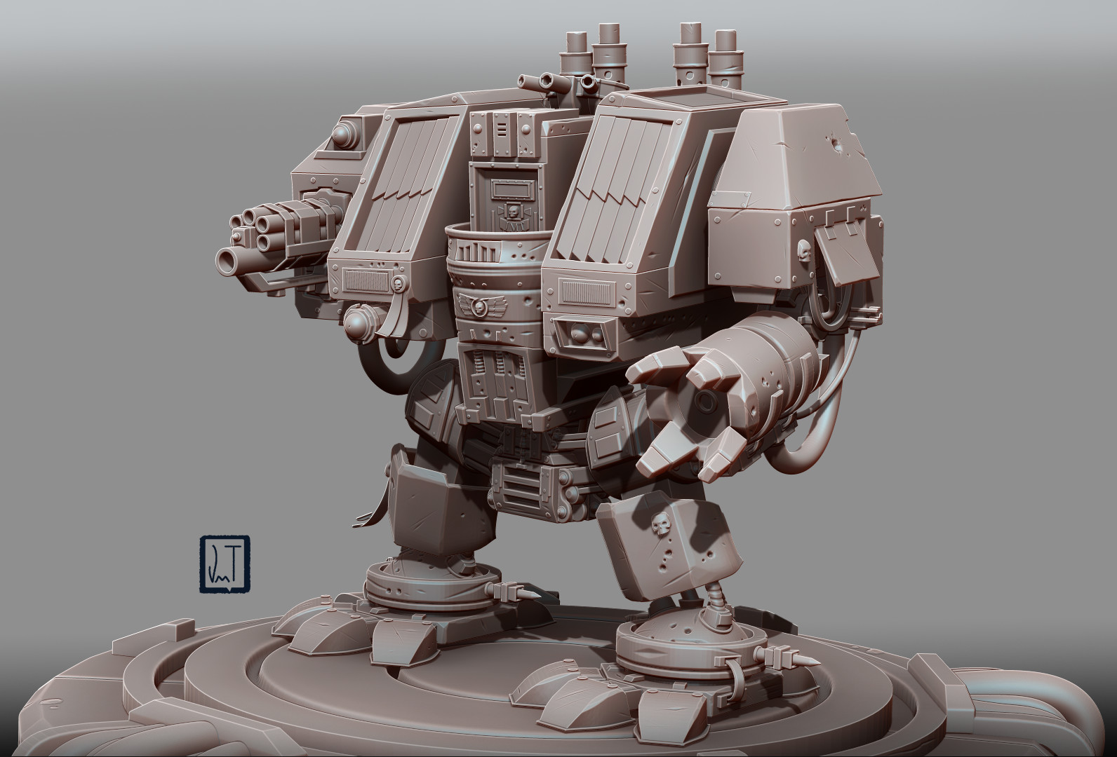 ArtStation - Dreadnought warhamer40k sculpt | Resources