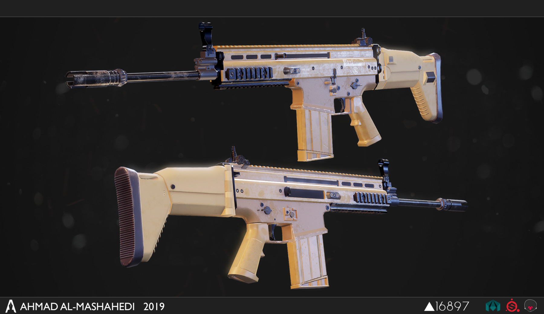 ArtStation - Scar 17S - Game ready model | Resources