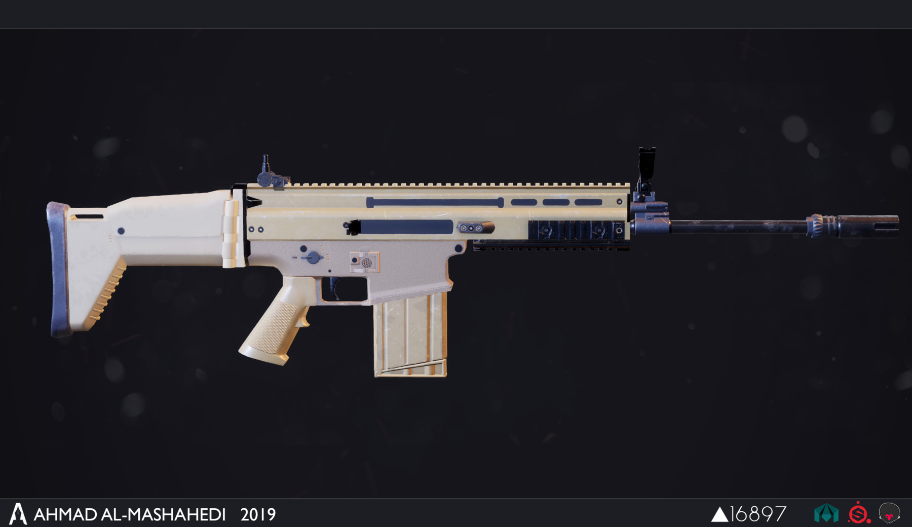 ArtStation - Scar 17S - Game ready model | Resources