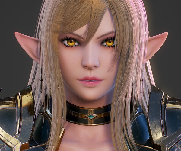 ArtStation - Elf Swordmaster - Game Ready | Game Assets