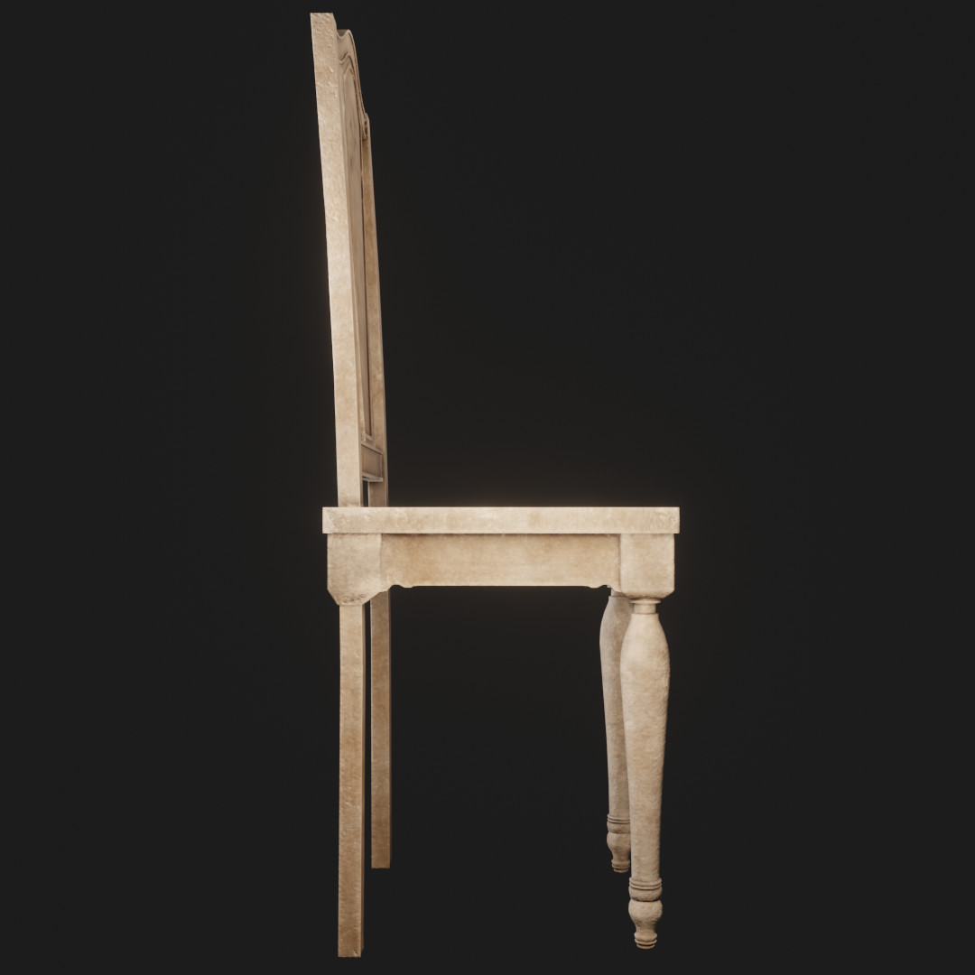 ArtStation - Old Chair 3D Model | Game Assets