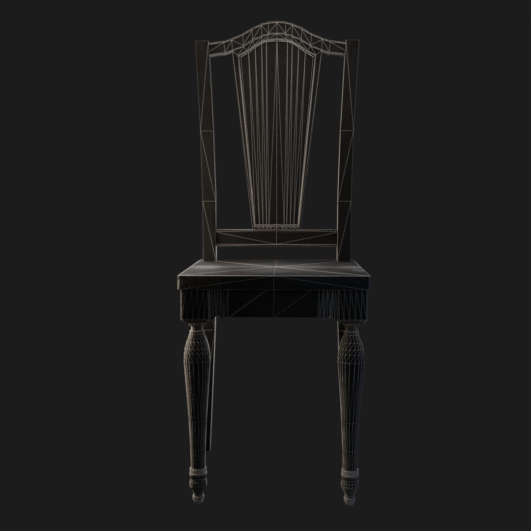 ArtStation - Old Chair 3D Model | Game Assets