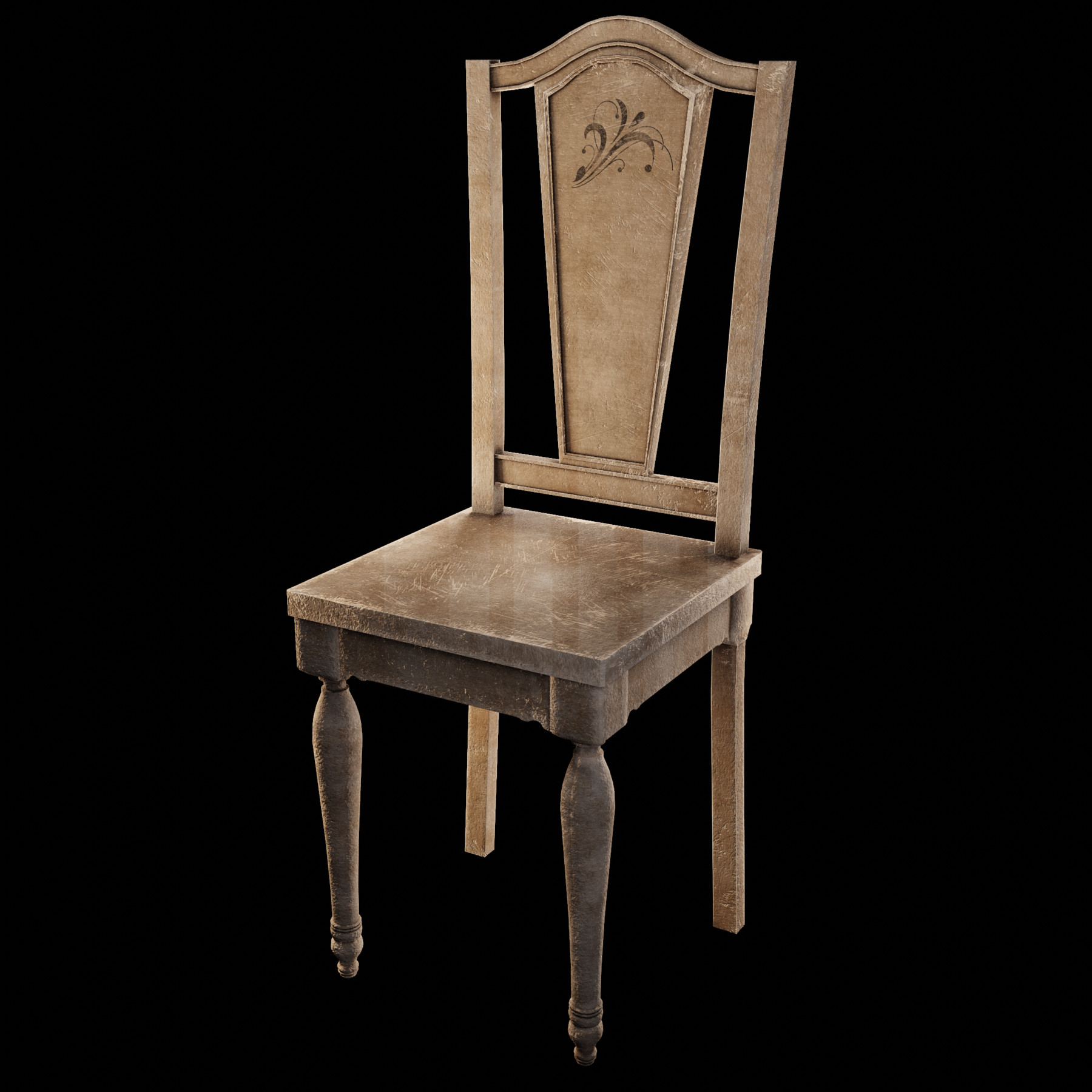 ArtStation - Old Chair 3D Model | Game Assets