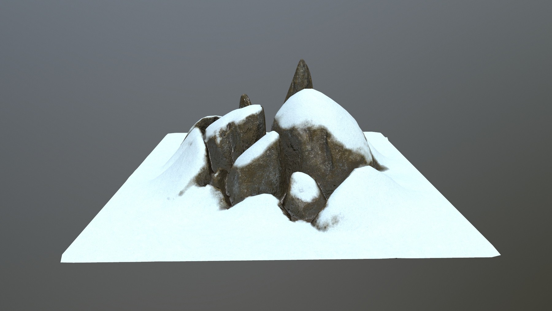 ArtStation - snow rocks | Game Assets