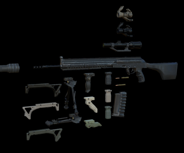 ArtStation - AK DMR Package | Game Assets