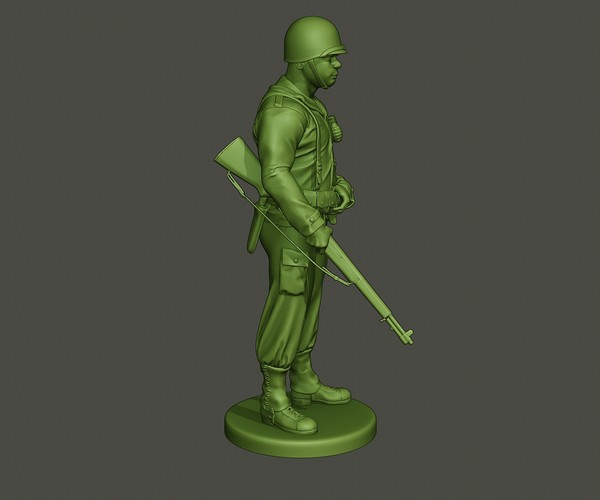 ArtStation - American soldier ww2 stand guard A5 | Resources