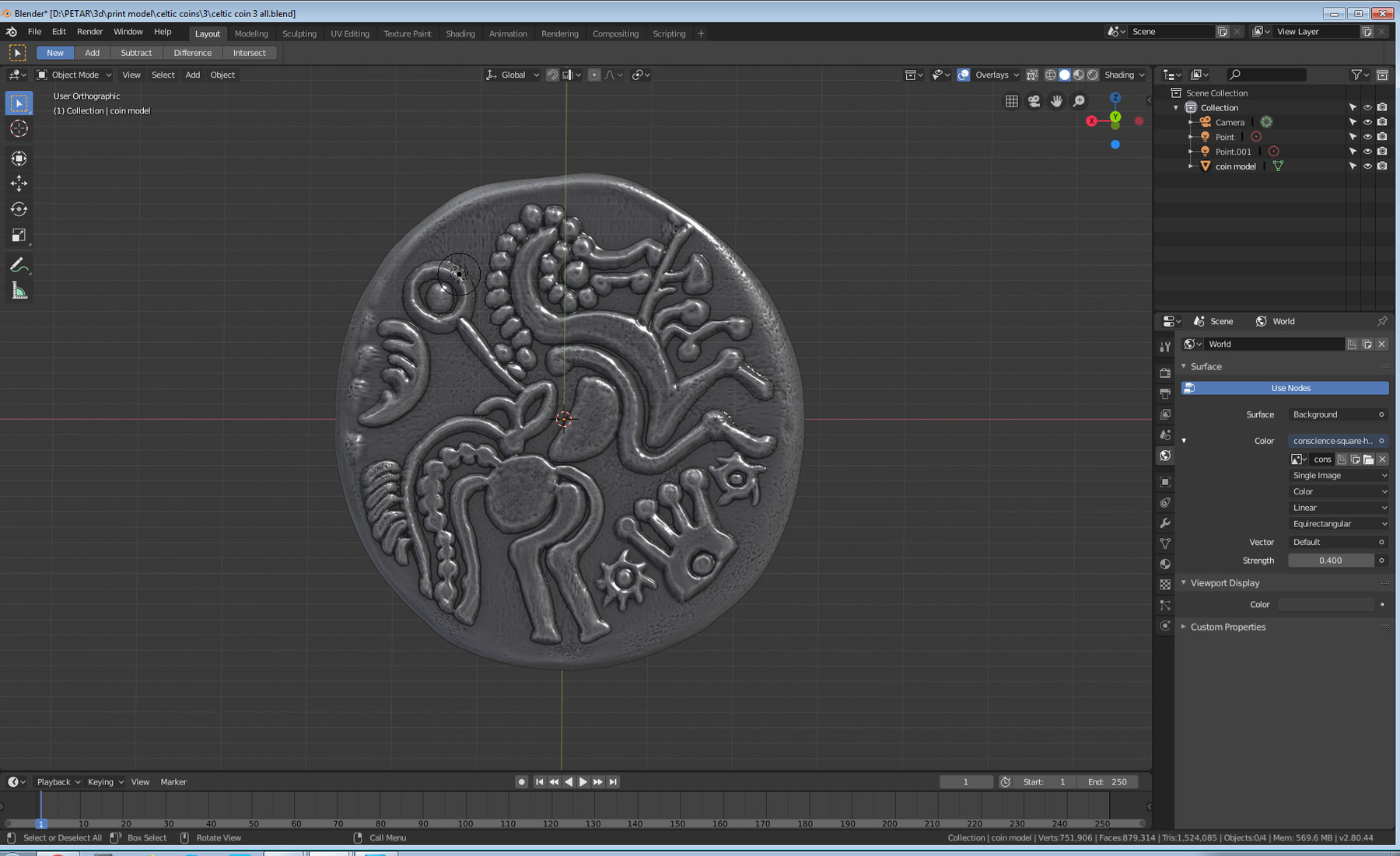 ArtStation - celtic coin 3 | Resources