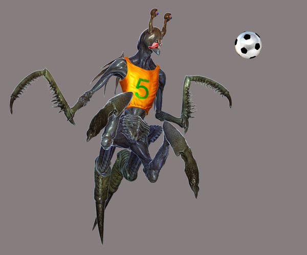 ArtStation - Alien Football Player | Resources