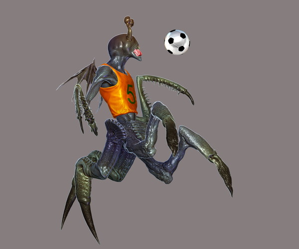 ArtStation - Alien Football Player | Resources