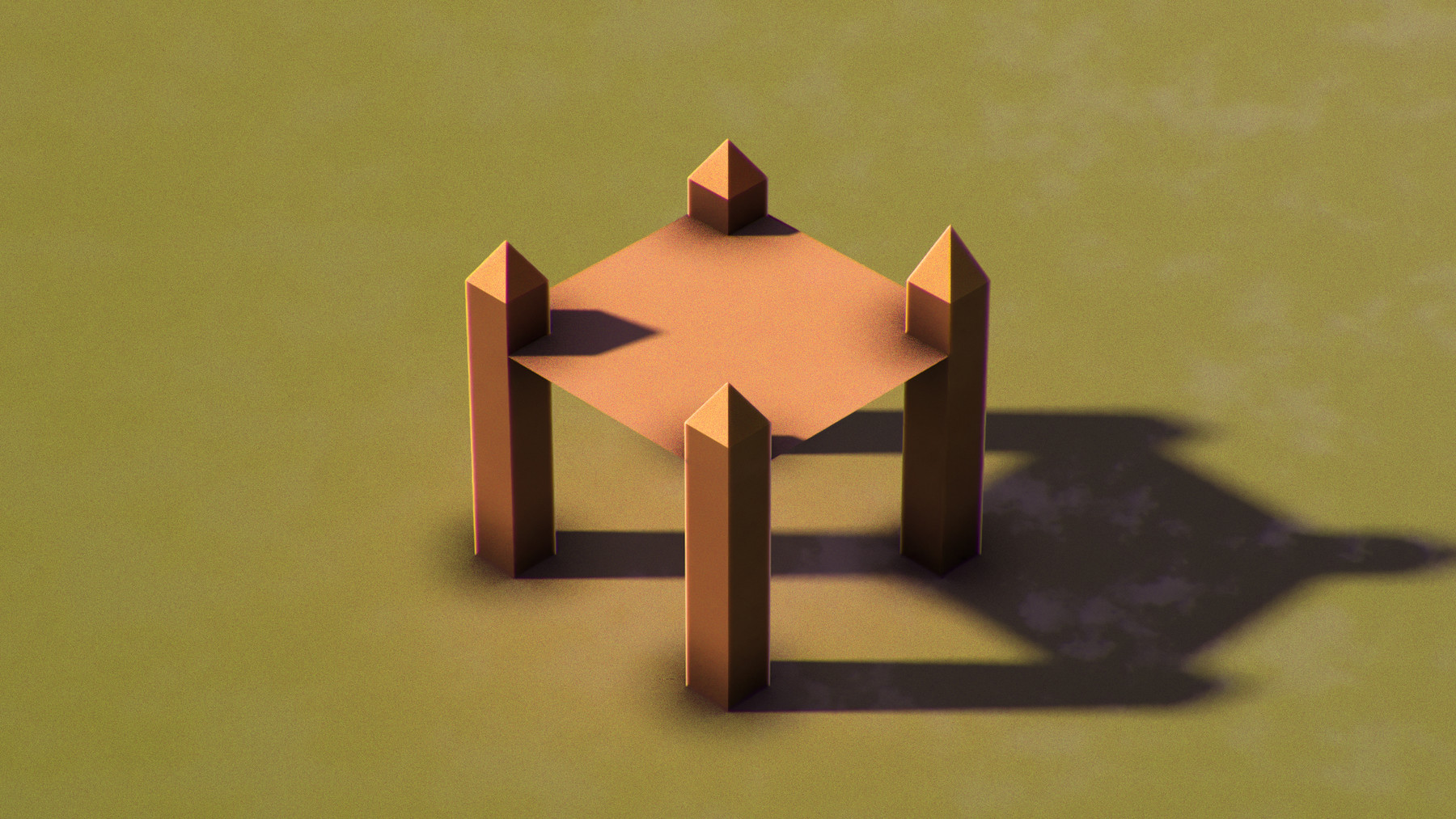 ArtStation - Low Poly - Modular - Wood Walls | Game Assets