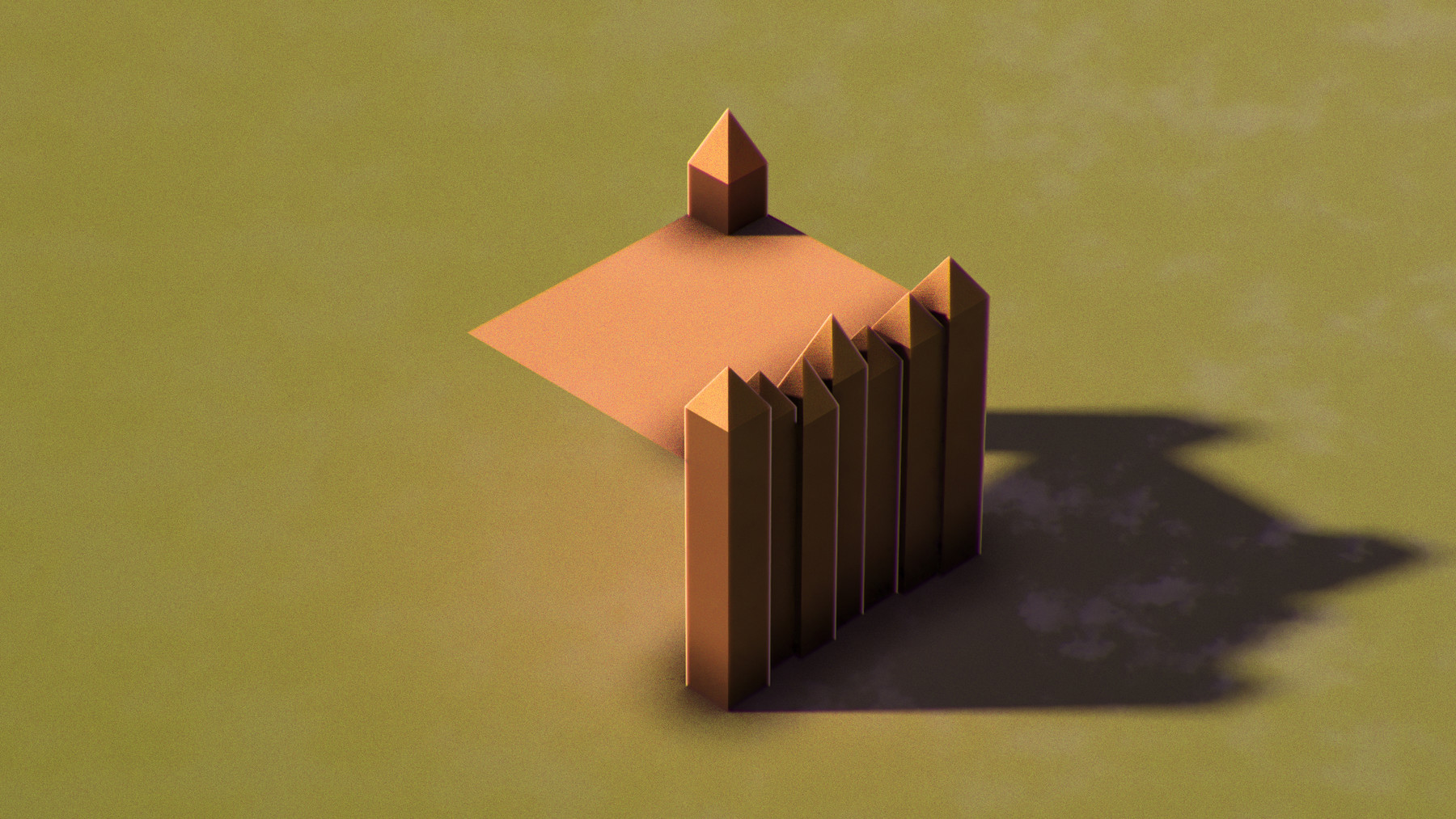 ArtStation - Low Poly - Modular - Wood Walls | Game Assets