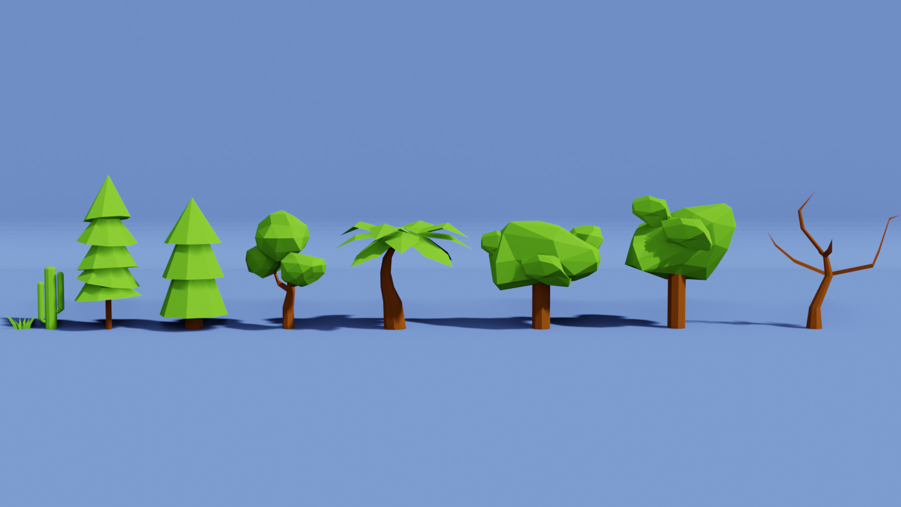 ArtStation - Low Poly Nature Pack by RgsDev | Game Assets