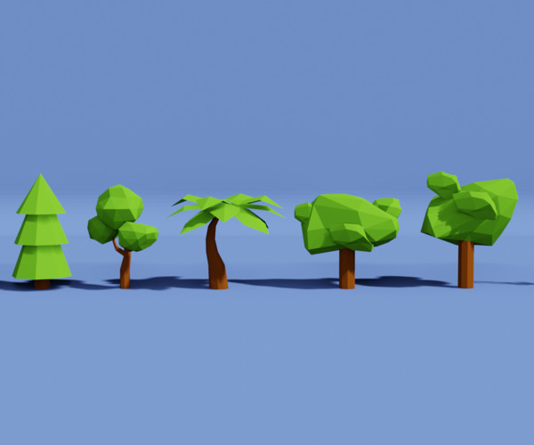 ArtStation - Low Poly Nature Pack by RgsDev | Game Assets