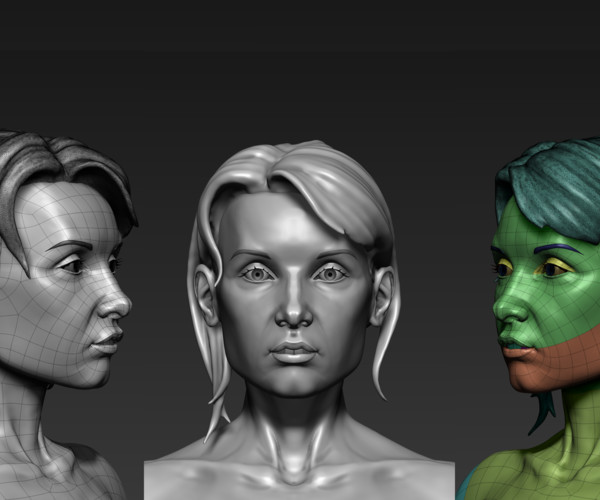 ArtStation - Tall/Slim Female Basemesh | Resources